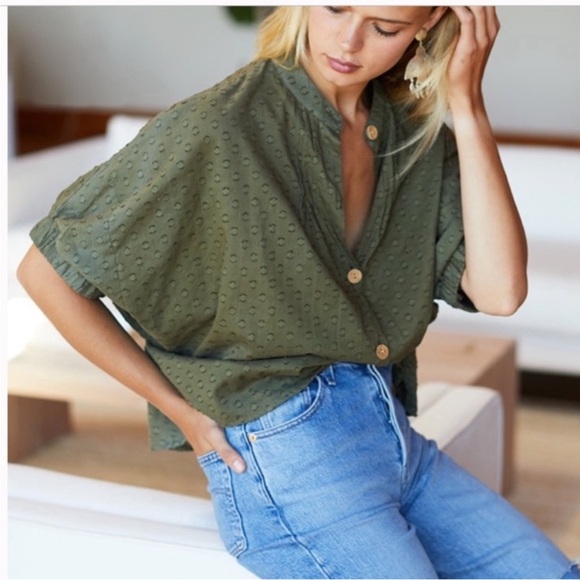 Emerson Fry | Tops | India Collection Emerson Fry Mandarin Collar Swiss ...
